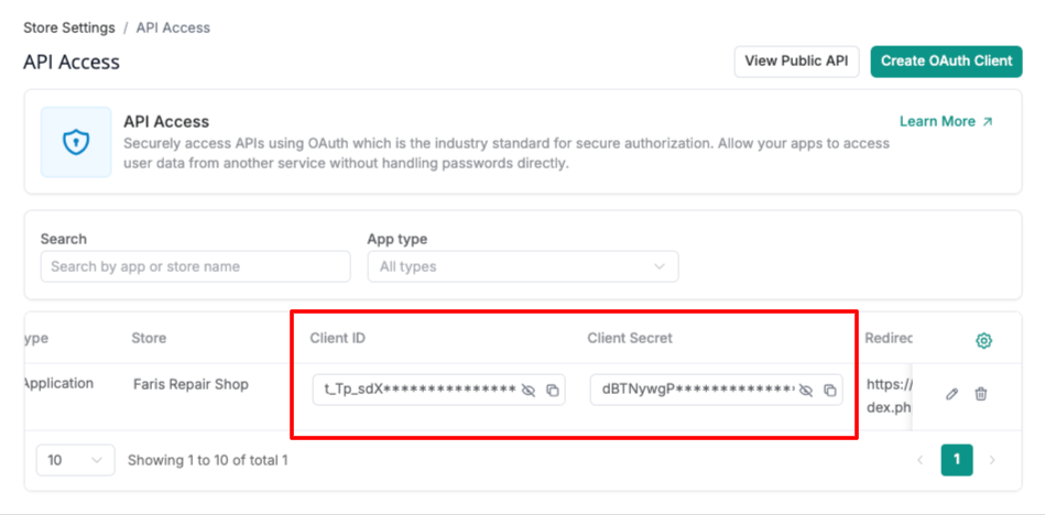OAuth 2.0 API Documentation